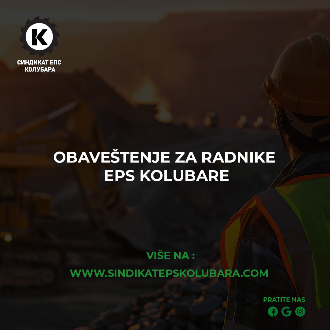 Isporuka uglja za radnike - Sindikat EPS Kolubara